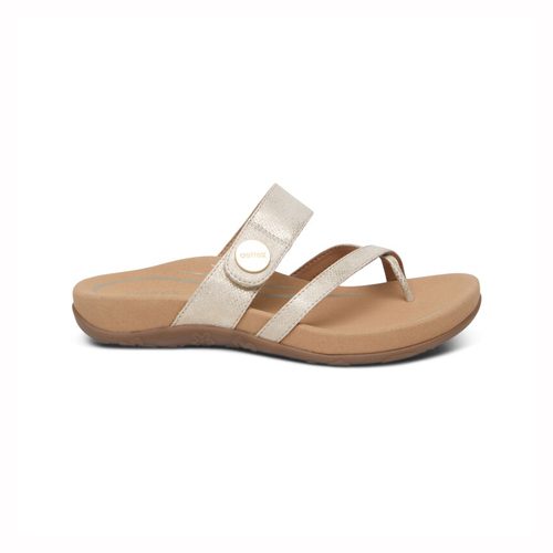 Aetrex Women's Izzy Adjustable Slide Sandal | Sound Feet Shoes: Your ...