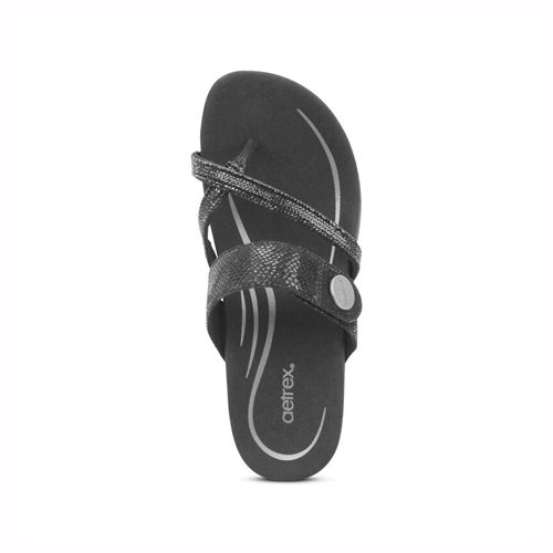 Aetrex Women's Izzy Adjustable Slide Sandal | Sound Feet Shoes: Your ...